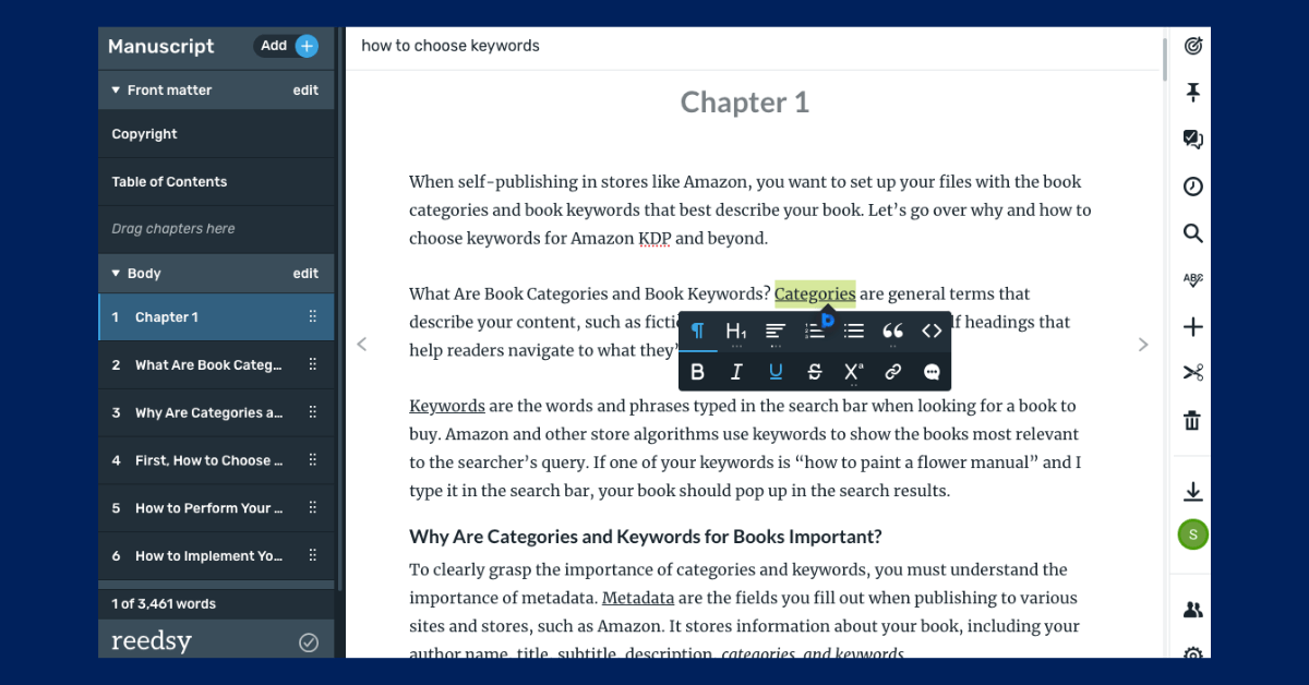 How to Use Reedsy Book Editor